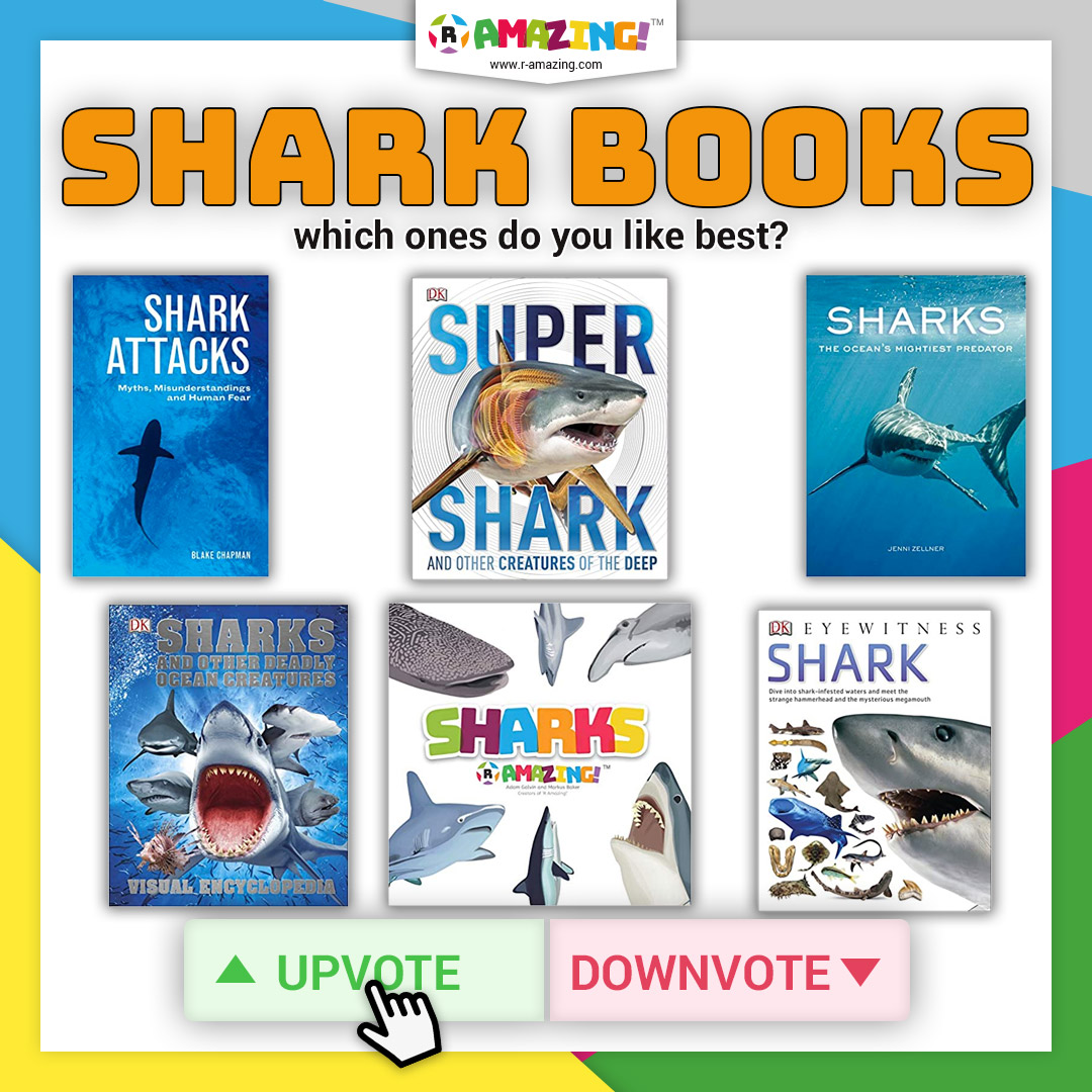 Books about Sharks - R Amazing!